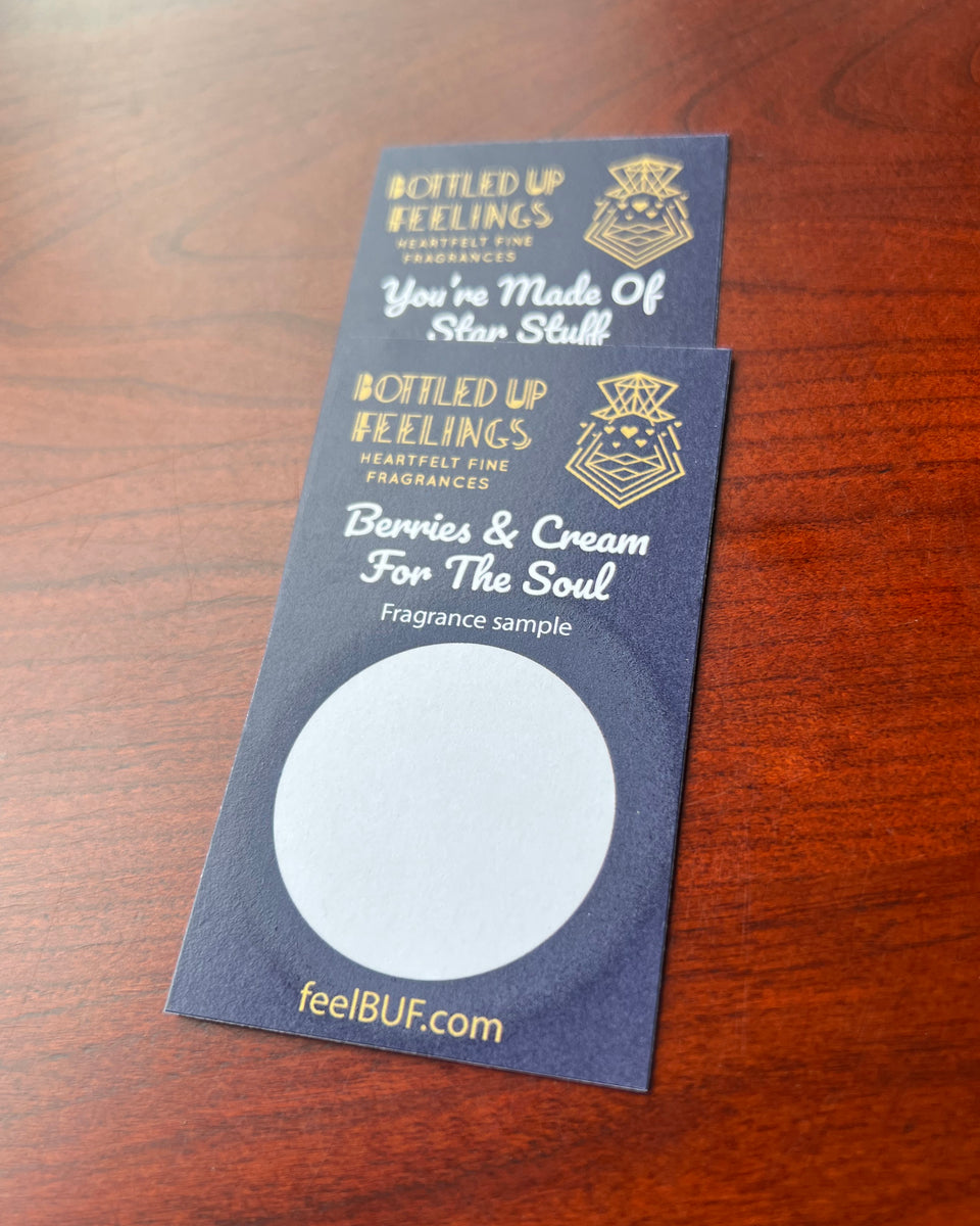 Perfume Sample Cards (FREE Shipping) – Bottled Up Feelings